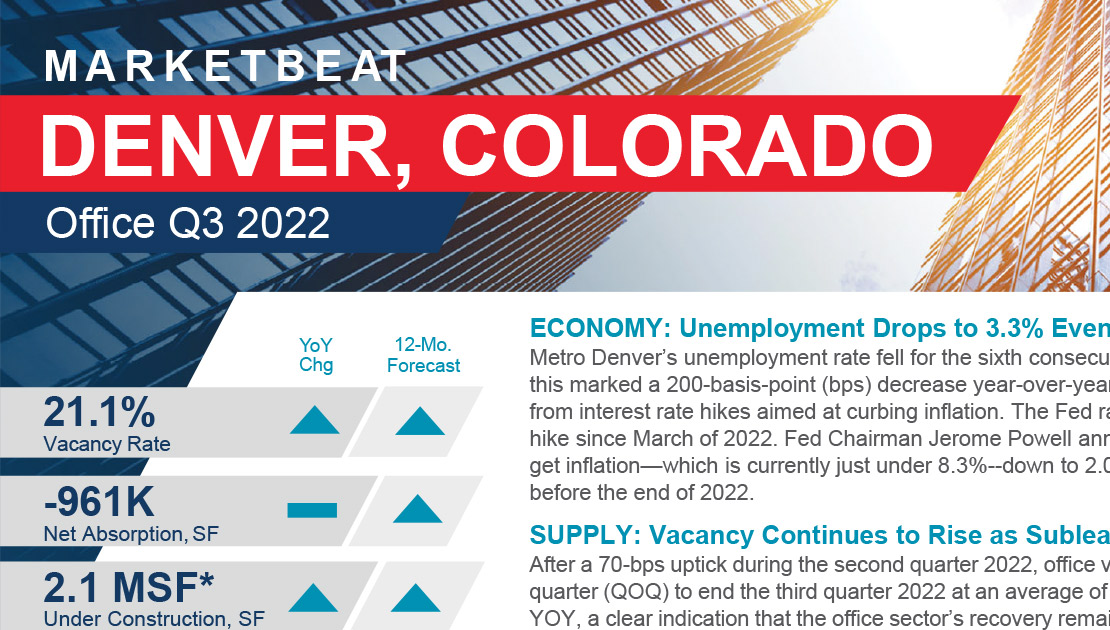 Denver Office Market Report Q3 2022 - Cushman & Wakefield- Hendrickson ...